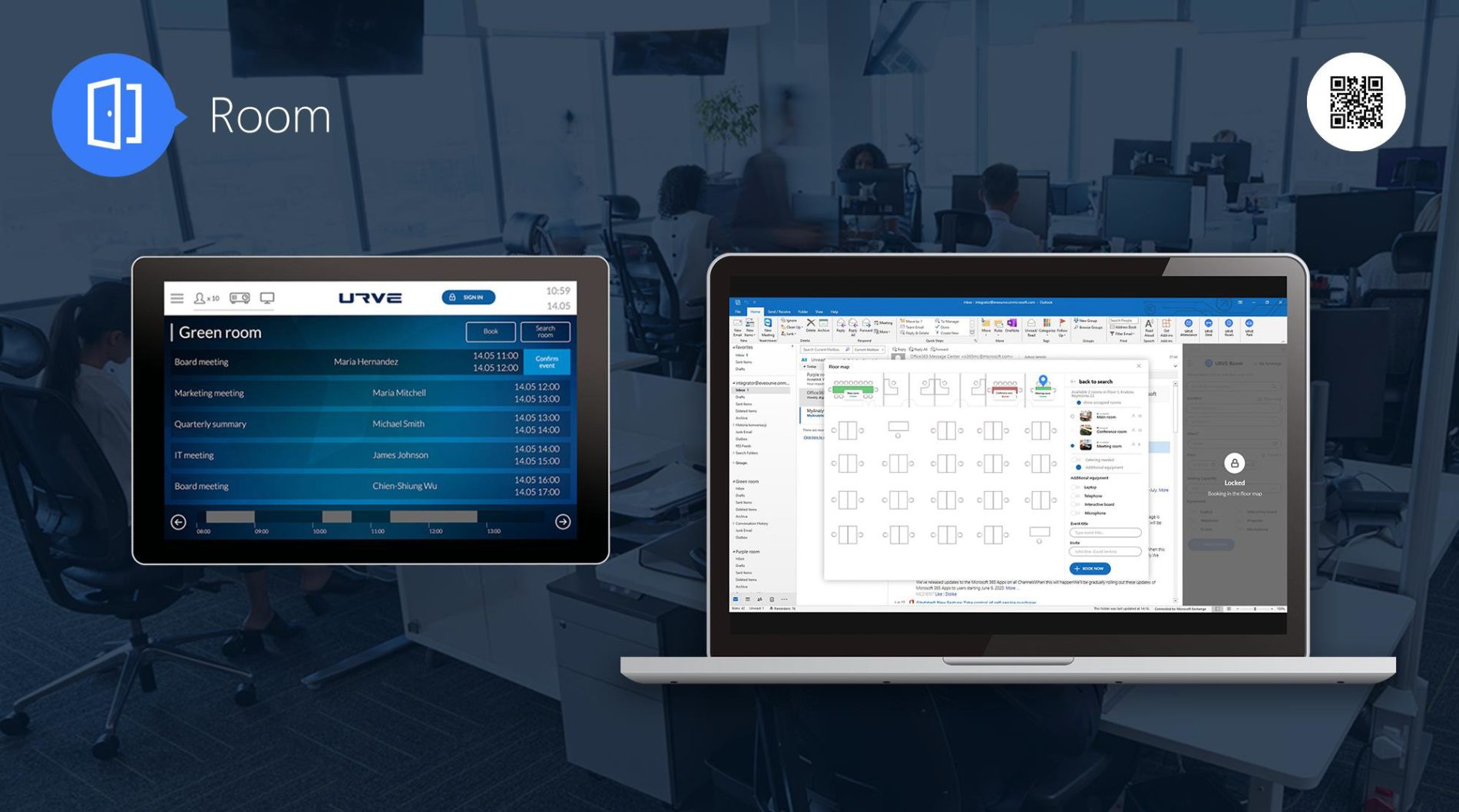 URVE Smart Office – inteligentne systemy rezerwacji | Nomacom